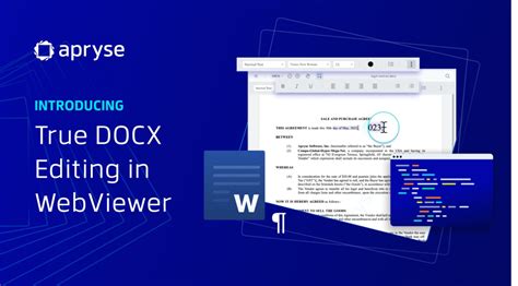 Video Apryse On Linkedin Introducing Native Docx Editing In Webviewer