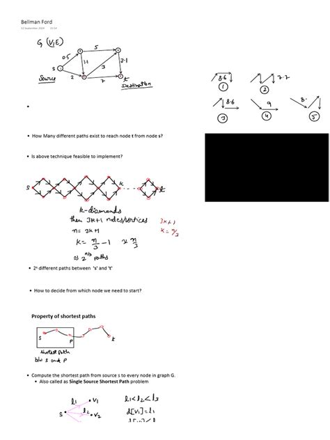 Bellman Ford Pdf Graph Theory Algorithms