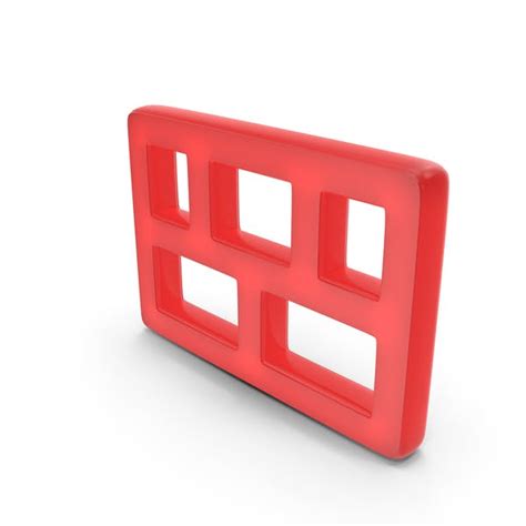 Wall Block Symbol Glowing 3d Incl Block And Sections Envato Elements