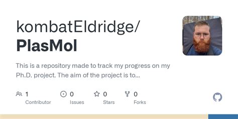 Github Kombateldridgeplasmol This Is A Repository Made To Track My