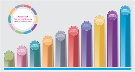 Multi Colored Pie Chart By Bar Graphs 35645812 Vector Art At Vecteezy