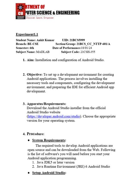 Mad Worksheet 1 Pdf Android Operating System Java Programming Language