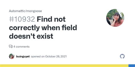 find not correctly when field doesn t exist · issue 10932 · automattic