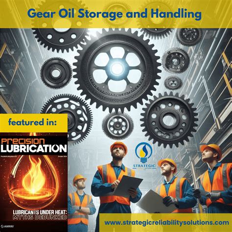 Gear Oil Storage And Handling Strategic Reliability Solutions Ltd