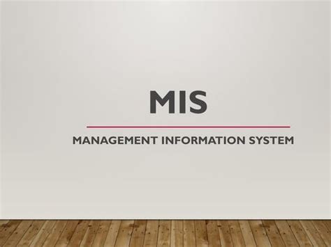 Management Information System Ppt Pptx Operating Systems Computer