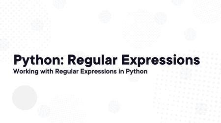 Python Regular Expressions Coderprog
