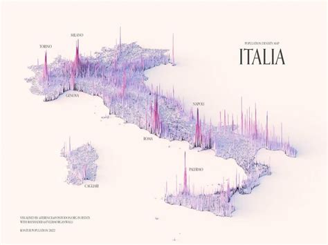 Population Density Maps By Terence Fosstodon Theinspirationcom