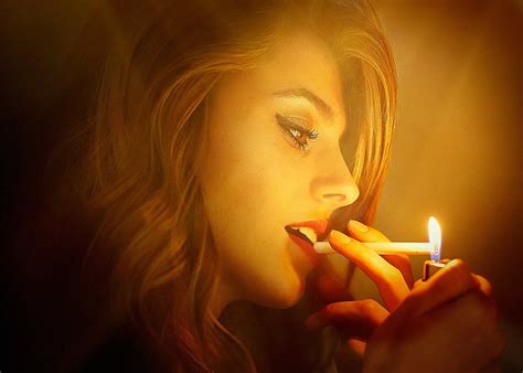 Hd Wallpaper Women Smoking Redhead Brown Eyes Caucasian Cigarettes Wallpaper Flare