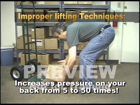Improper Lifting Techniques