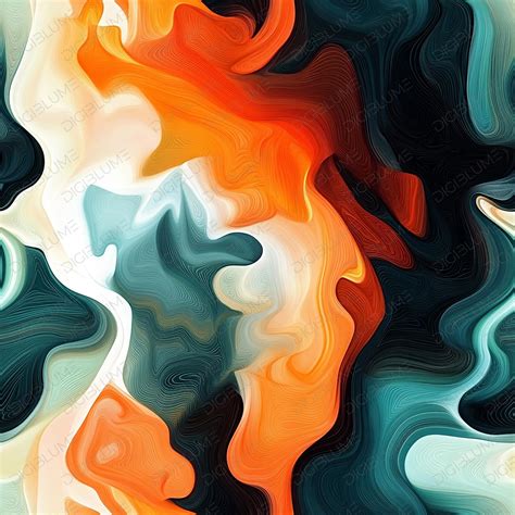 Abstract Waveform Seamless Patterns Modern Fluid Line Designs Etsy