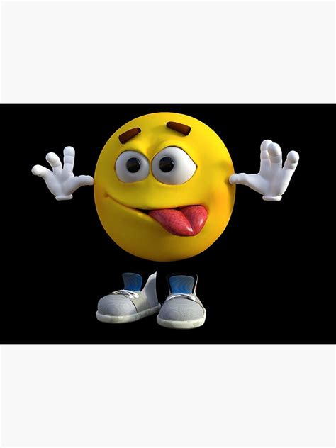 Tongue In Cheek Emoji Poster For Sale By Sounduck Redbubble