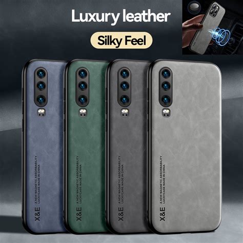 Luxury Leather Magnetic Case For Huawei P Ultra P Art P P P Pro Full Protective Matte