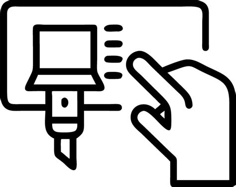 Macro Shot Of Engineers Hand Programming Cnc Machine Via Touchscreen With Copy Space 55441320