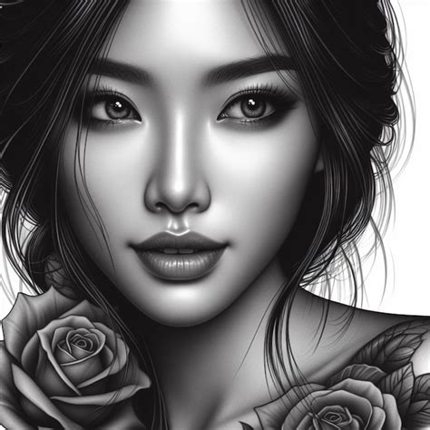 Assian Tattoo Design Premium Ai Generated Image