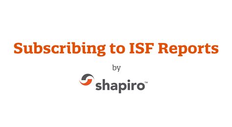 How To Access And Monitor Isf Report Activity