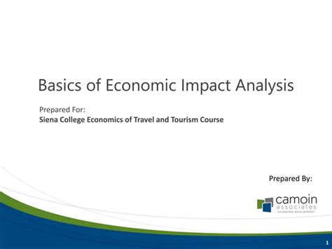 Basics Of Economic Impact Analysis Pptx