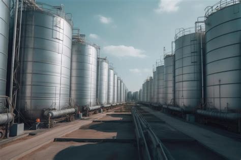 Premium Photo Efficient Industrial Storage Solutions Generative Ai