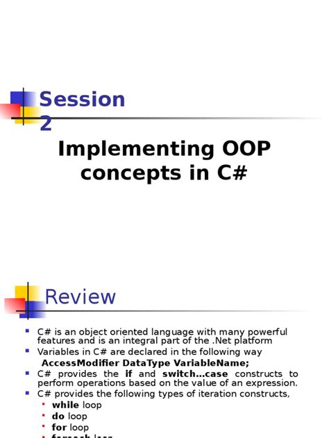 Session 3 Tp 2 Pdf C Sharp Programming Language Method Computer Programming