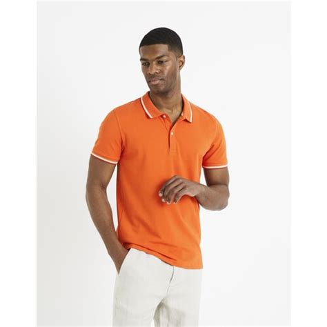 Celio Polo T Shirt Pique Decolrayeb Men