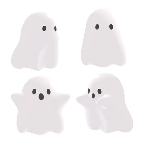 유토이미지 할로윈의 유령 3d 그래픽 요소