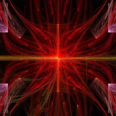 3d Symmetric Fractal Graphic Stock Image Image Of Color Abstract