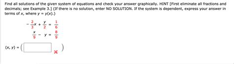Solved Find All Solutions Of The Given System Of Equations