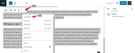 How To Copy Move Blocks From One Page To Another Groundwp