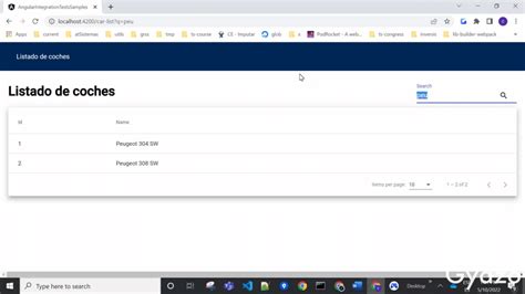 Test De Integración En Angular