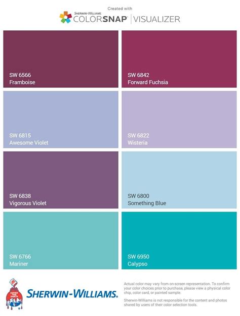 I Just Created This Color Palette With The Sherwin Williams Colorsnap