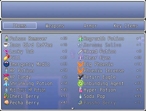 Sort Items Skills Script RPG Maker Forums