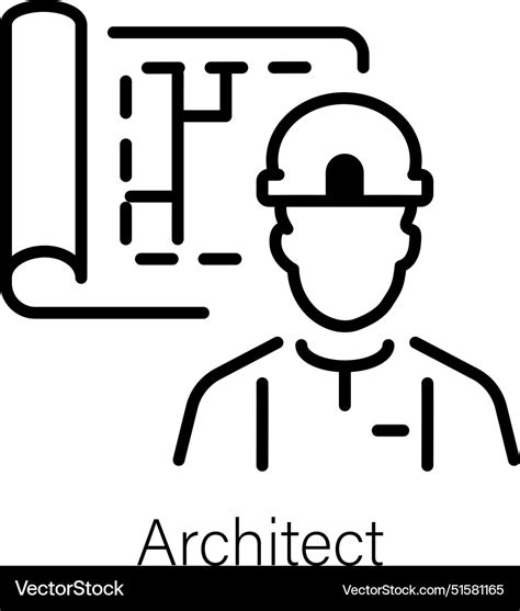 Architect Royalty Free Vector Image Vectorstock