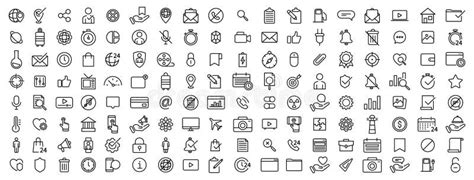 Web Icon Set Web Design Icons Vector Line Icons Set Web Development Icons In Line Style
