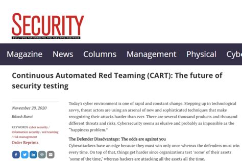 See Why Continuous Automated Red Teaming Cart Is The Future Of Security Testing All Articles