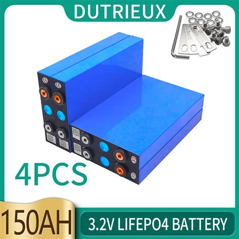 리튬 철 인산염 배터리 팩 Diy Rv 셀 태양 에너지 저장 시스템 Lifepo4 배터리 3 2v 등급 A 12v 150ah 4 개 8 개 Aliexpress