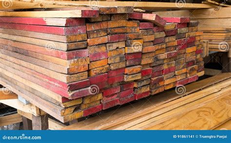 Wooden Stacked Raw Material For Packing Stock Image Image Of Rubber Stack