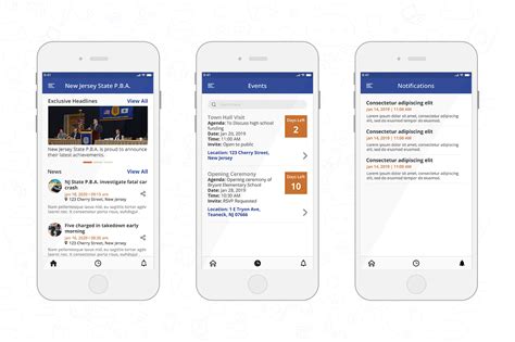 Police App UI Design Behance