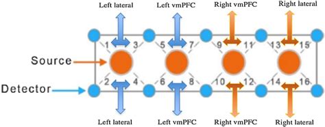 The Configuration Of Probes For The Fnirs Device There Are 4 Sources