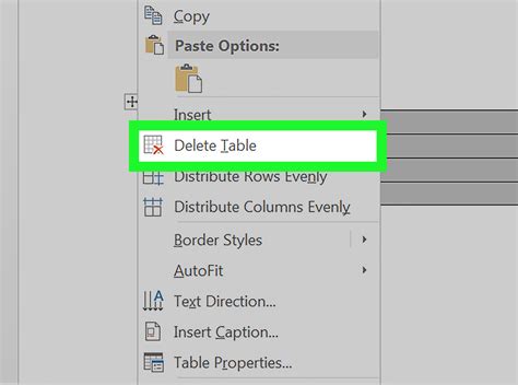 How To Delete A Table In Word 4 Quick And Easy Steps