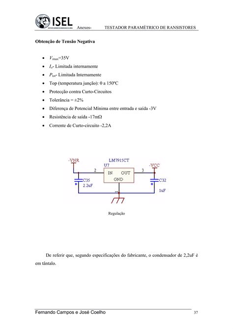 Testador Paramétrico De Transistores Implementing A Parametric Transitor Tester Pdf