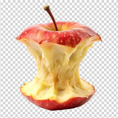 Premium Psd Apple Core Isolated On White Background