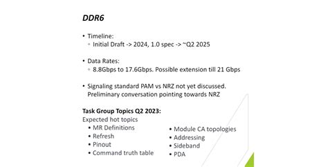 Разработка памяти Ddr6 уже началась предполагаемая скорость до 21 Гбит сек