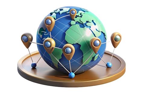 Hovering Digital Map With Connected Nodes On An Isolated White Background Concept As A Digital