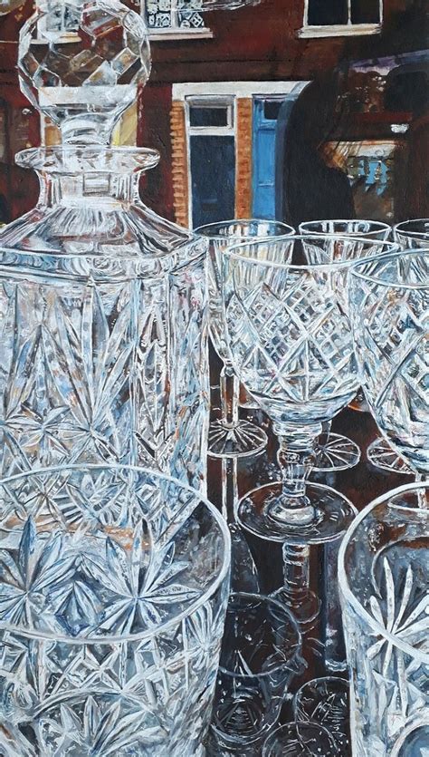 Reflections In Glass Art Painting Glass Reflection Art Reflective