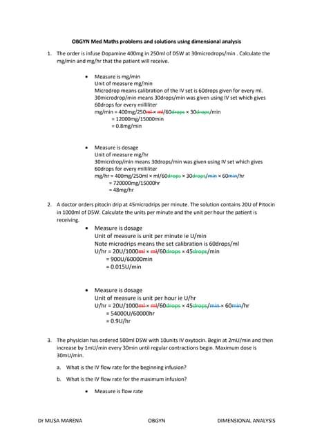 Drip Calculation Powerpoint Ppt