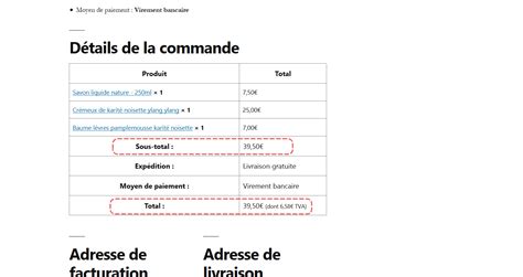 Rounded Amount Subtotal With 001 Cent Added On Order Received Page