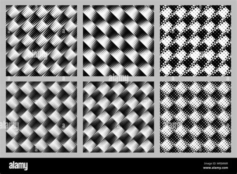 Geometrical Seamless Square Pattern Background Collection Abstract Vector Graphic Designs From
