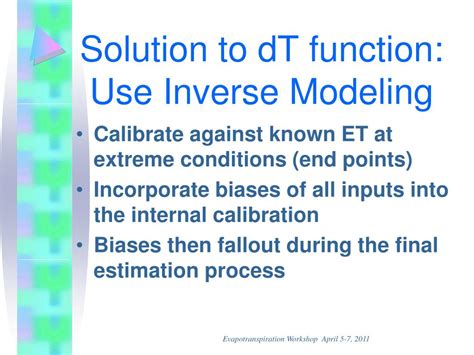 Ppt Metric Sebal Approaches To Regionalized Remote Sensing Of Evapotranspiration Powerpoint
