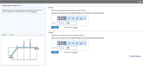 Solved Determine The Horizontal And Vertical Components Of