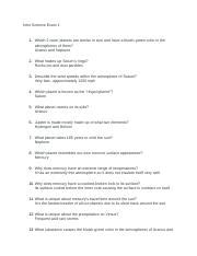 Intro Science Exam 1 Docx Intro Science Exam 1 1 Which 2 Outer Planets Are Similar In Size