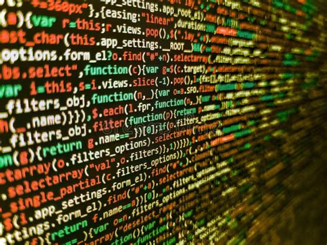 Shallow Depth Of Field Selective Focus Effect Abstract Information Digital Technology Modern